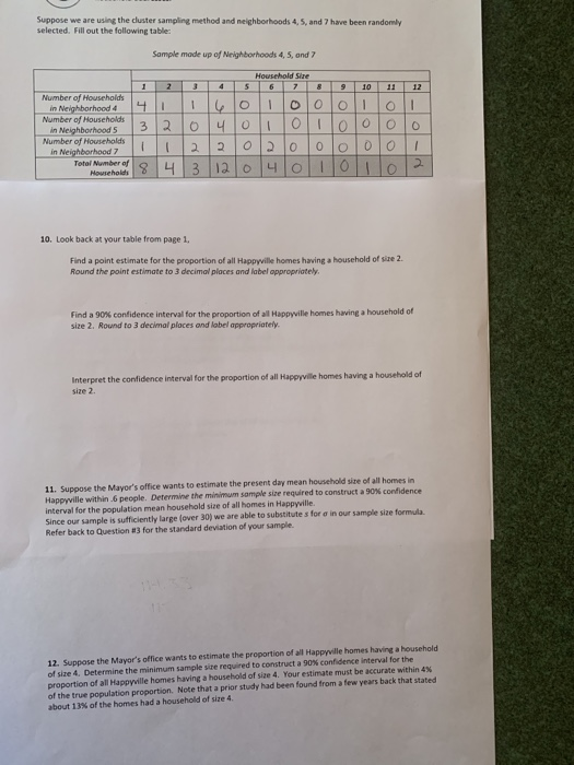 Solved Suppose we are using the cluster sampling method and | Chegg.com