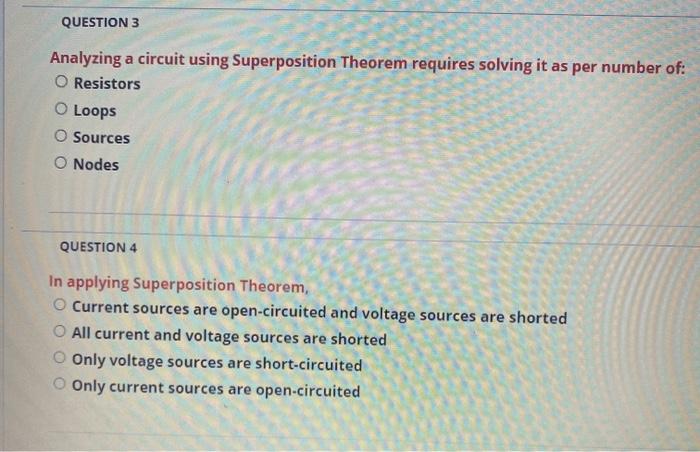 Solved Question 3 Analyzing A Circuit Using Superposition