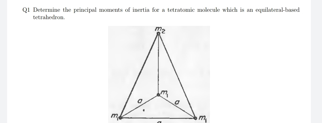 Solved Q1 ﻿Determine the principal moments of inertia for a | Chegg.com