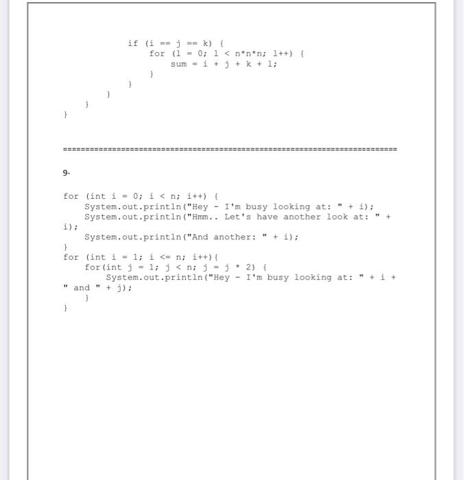 Find the time complexity of the following: 1− For | Chegg.com