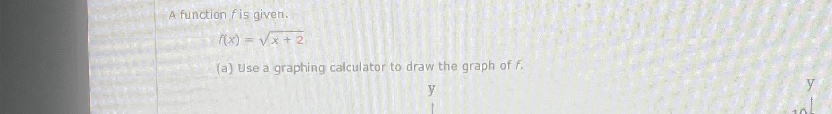 Solved A function f ﻿is given.f(x)=x+22(a) ﻿Use a graphing | Chegg.com