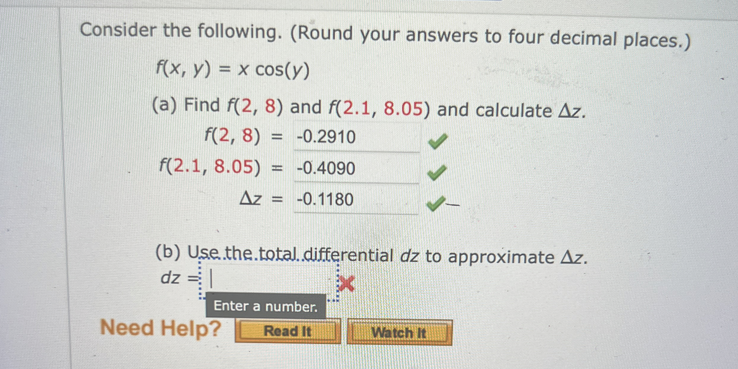 Solved Consider the following. (Round your answers to four | Chegg.com