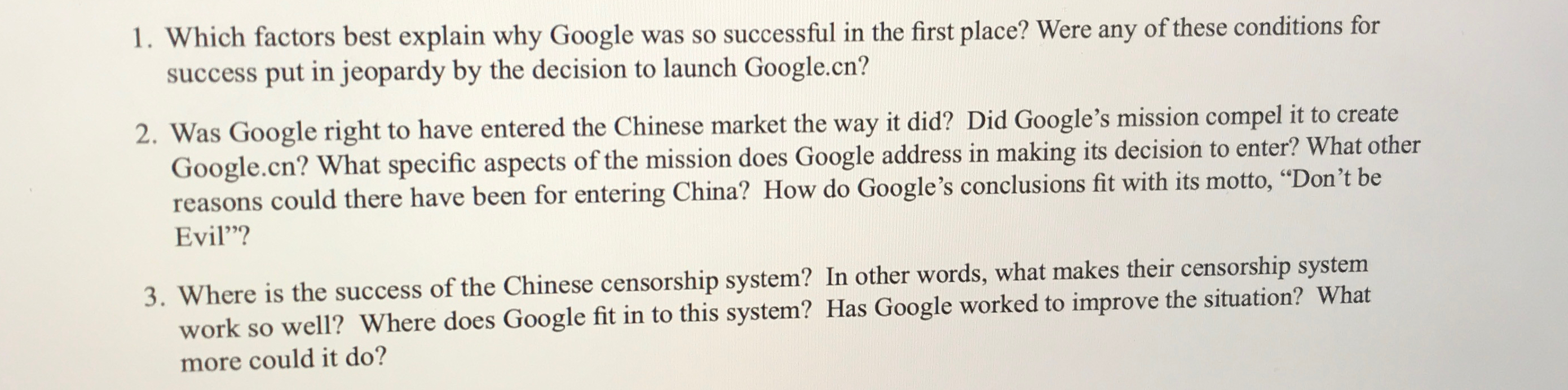 Solved Which factors best explain why Google was so | Chegg.com