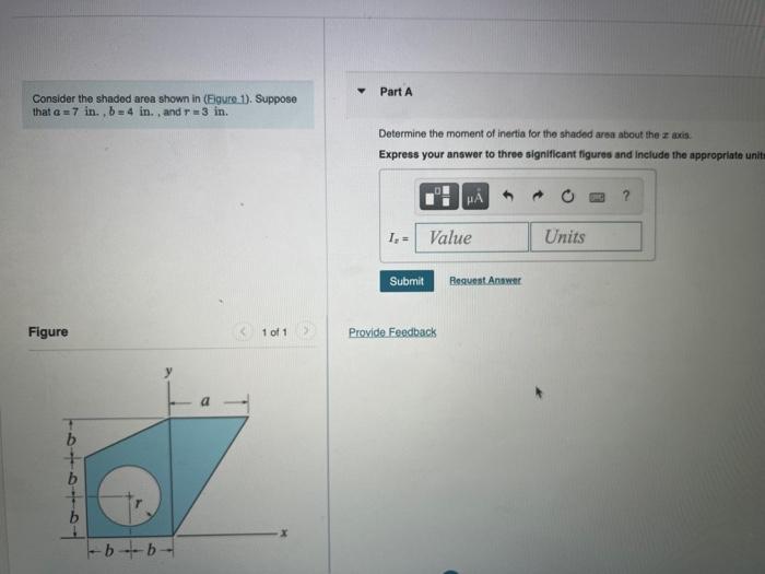 Solved Consider the shaded area shown in (Figure 1). Suppose | Chegg.com