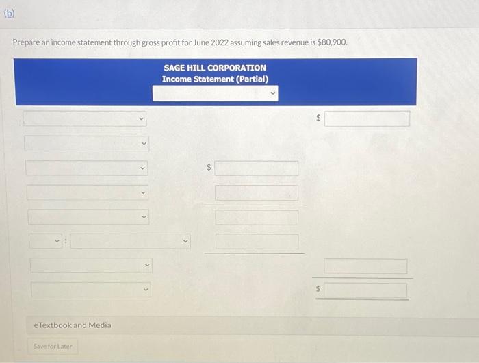 Solved Current Attempt in Progress Sage Hill Corporation has | Chegg.com