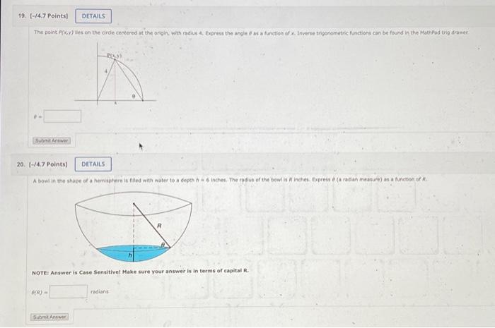Solved NOTE: Answer is Case Sensitive1 Make sure your answer | Chegg.com