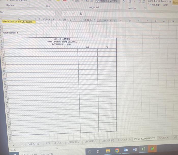 Solved 12A-4. Using the ledger balances and additional data | Chegg.com