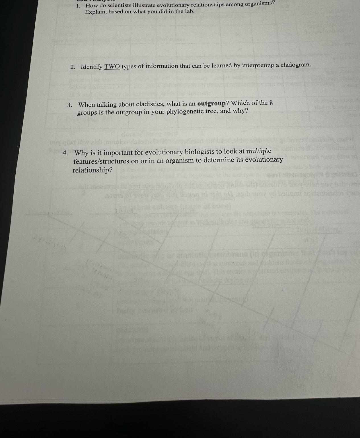 Solved How do scientists illustrate evolutionary | Chegg.com