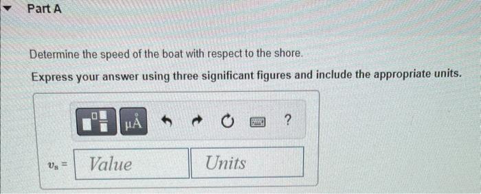 Solved A boat's speed in still water is 1.85 m/s. The boat | Chegg.com