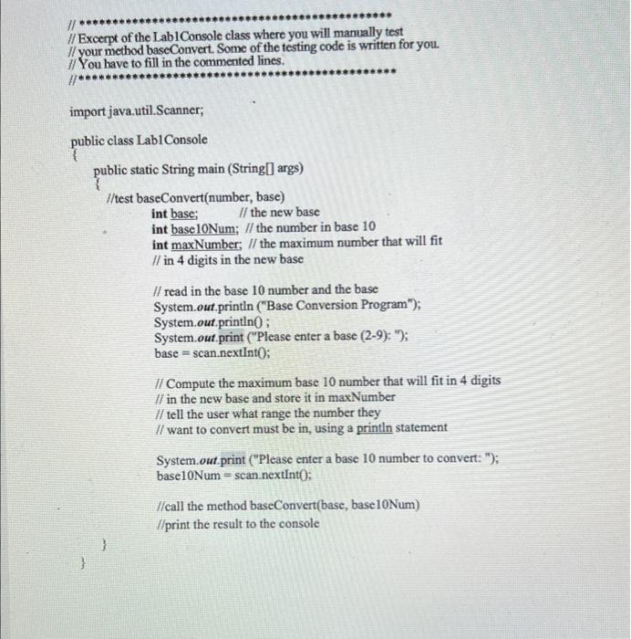 Solved One algorithm for converting a base 10 number to | Chegg.com
