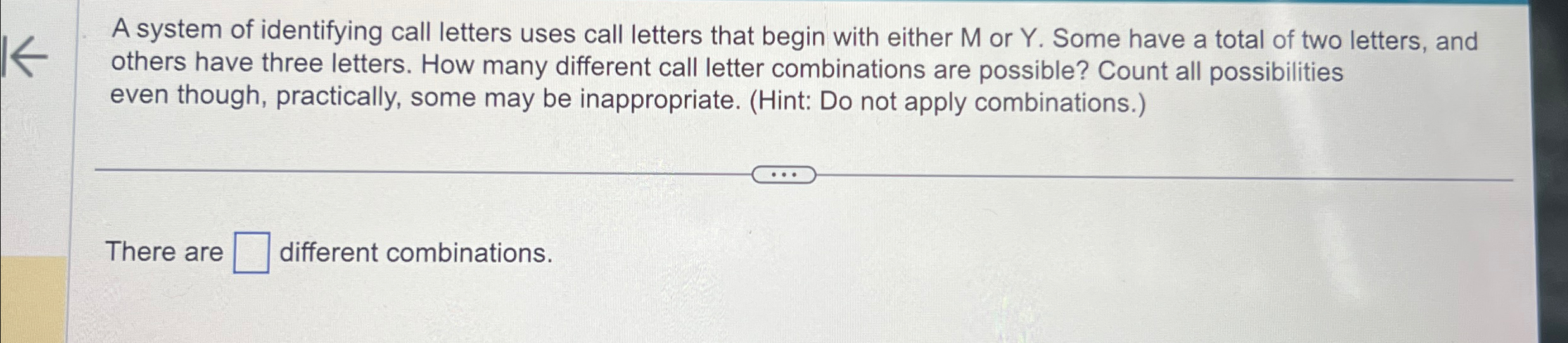 Solved A system of identifying call letters uses call | Chegg.com