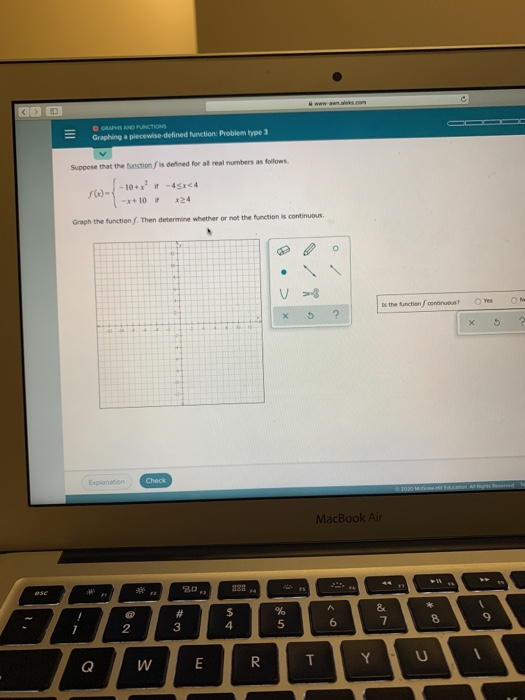 Solved Graphing a piecewise-defined function: Problem type 3 | Chegg.com