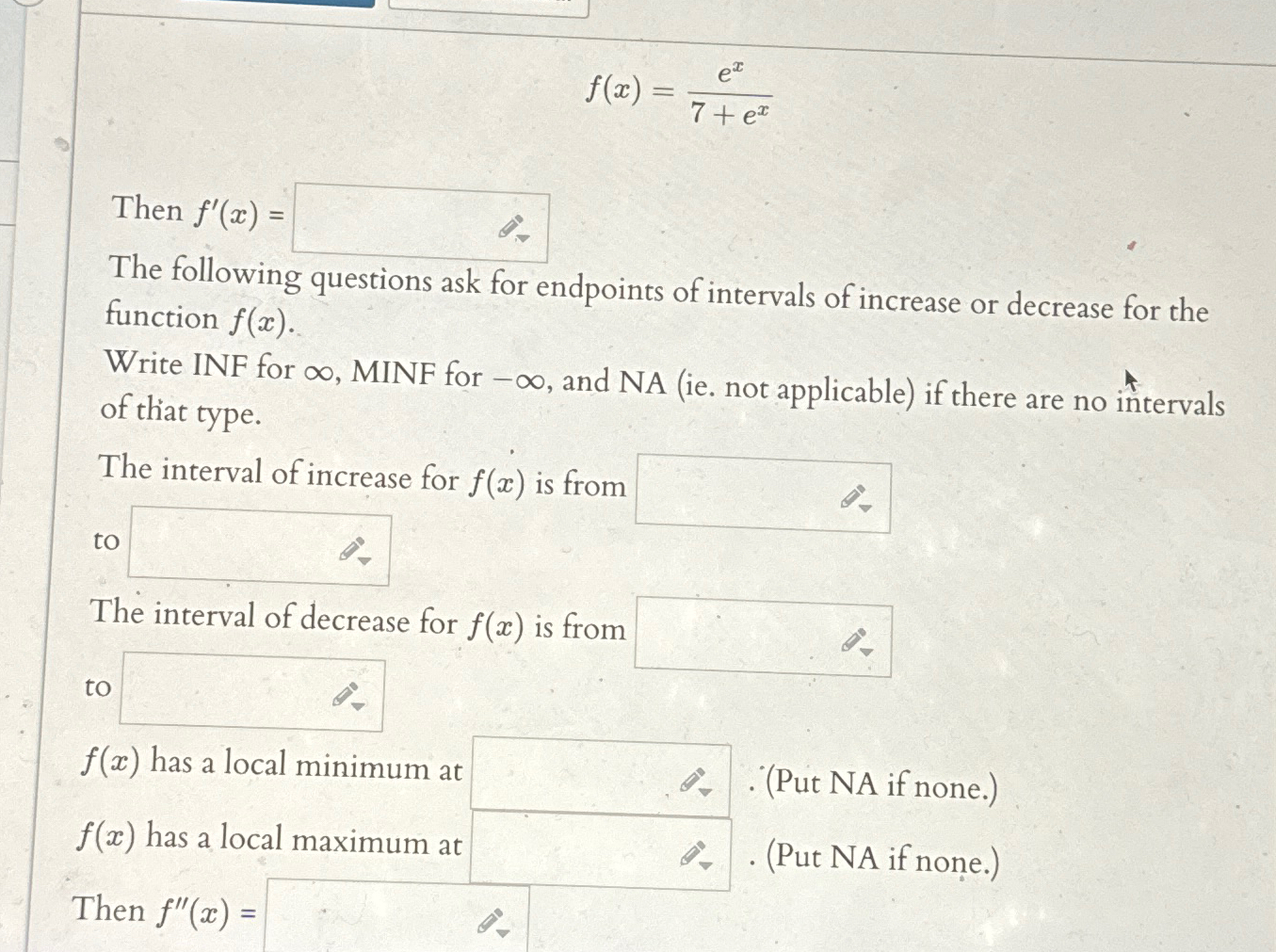 Solved F X Ex7 Exthen F X The Following Questions Ask For