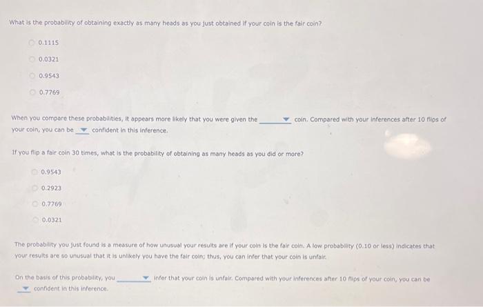 Solved Consider two coins, one fair and one unfair. The | Chegg.com