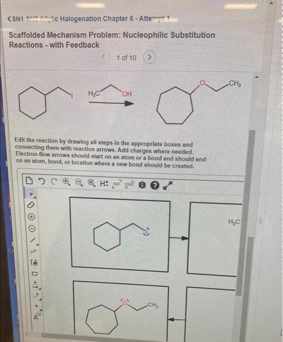 Solved Scaffolded Mechanism Problem: Nucleophilic | Chegg.com