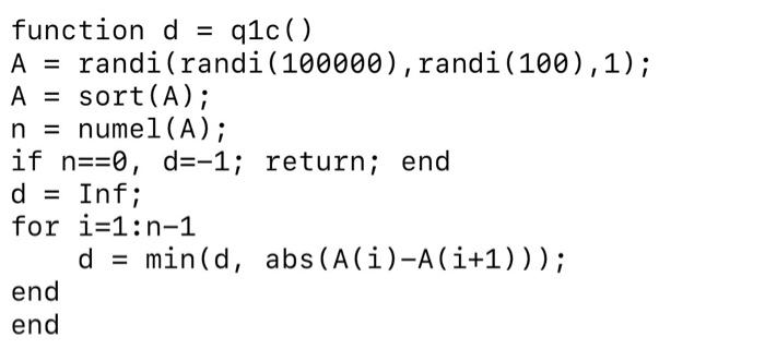 Solved function d= q1c ( ) | Chegg.com