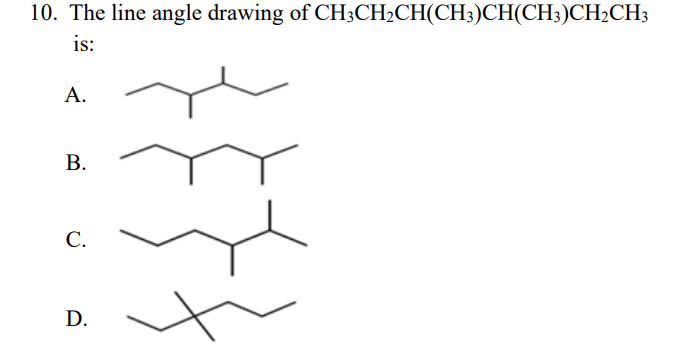 Solved The line angle drawing of | Chegg.com