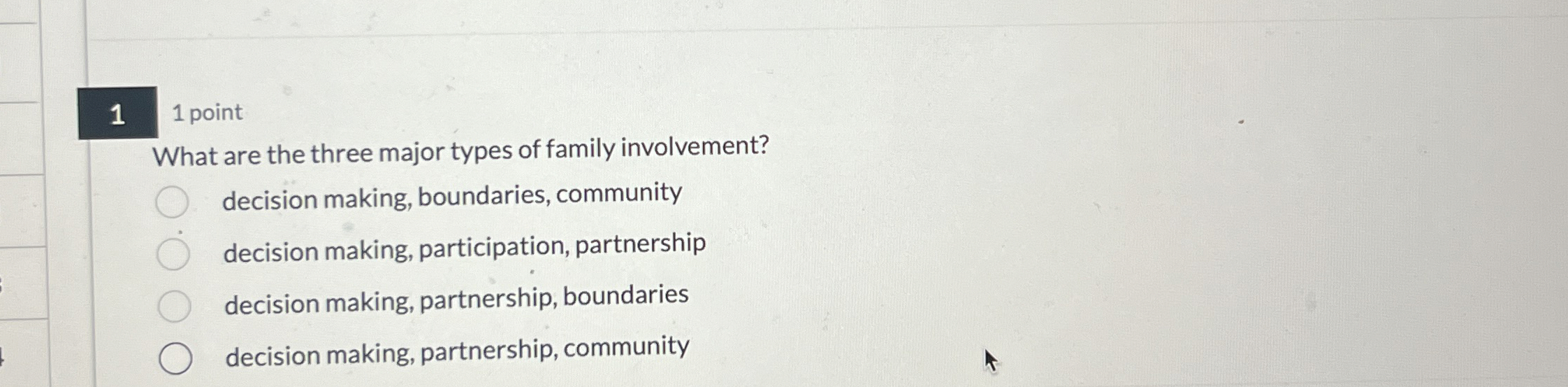 Solved 11 pointWhat are the three major types of family | Chegg.com Solved 11 pointWhat are the three major types of family | Chegg.com