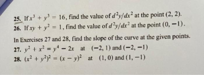 Solved Exercise 3.7 Differentiating Implicitly Use implicit | Chegg.com