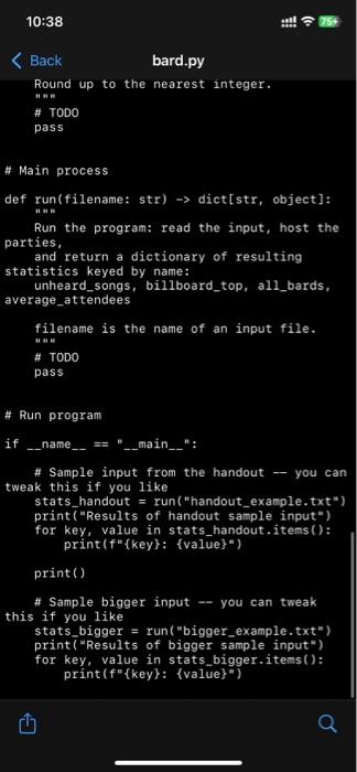 Solved Read Everthing Carefully and Language is Python | Chegg.com