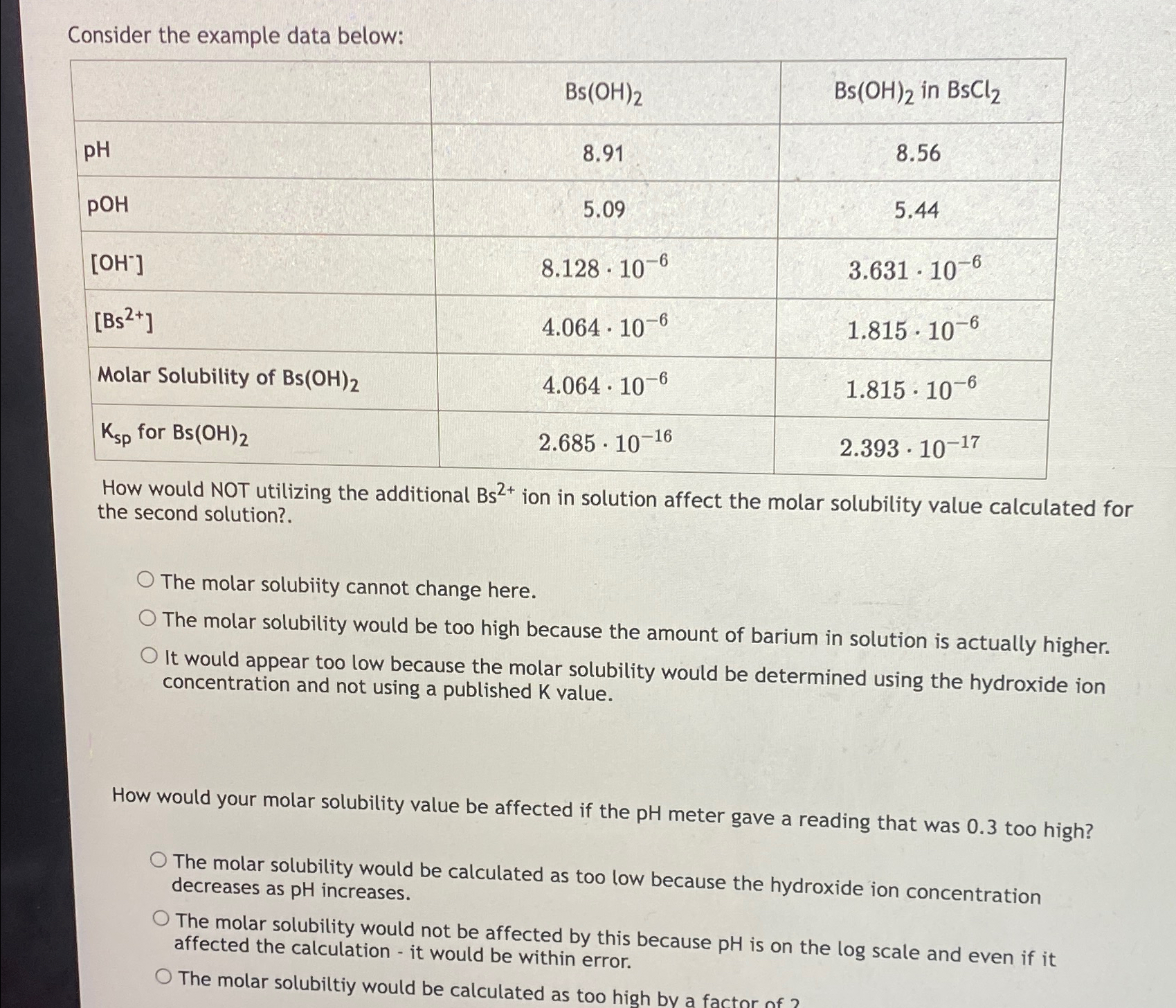Solved Consider the example data | Chegg.com