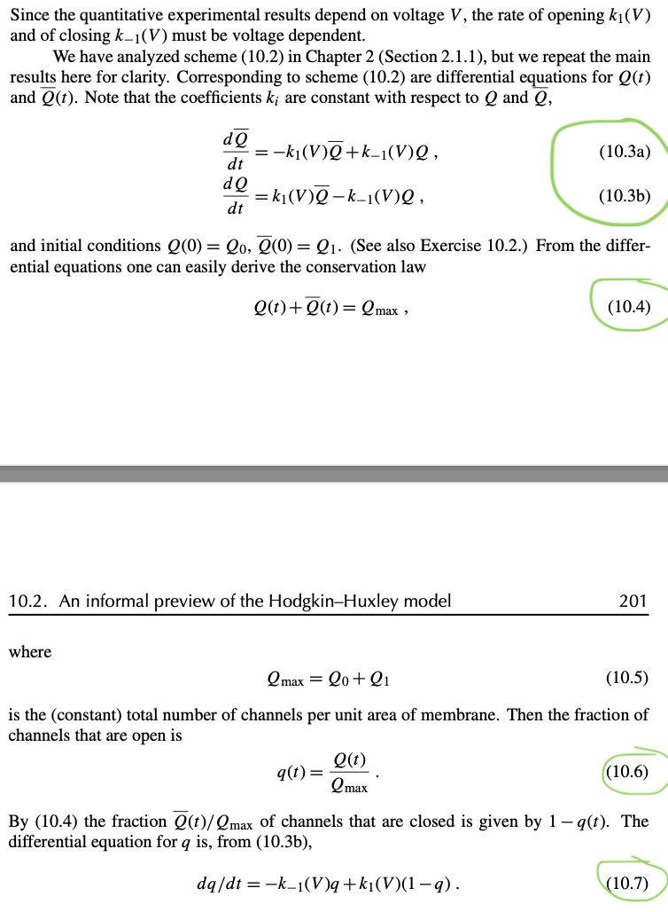 Solved (a) ﻿Use the differential equations (10.3a) ﻿and | Chegg.com