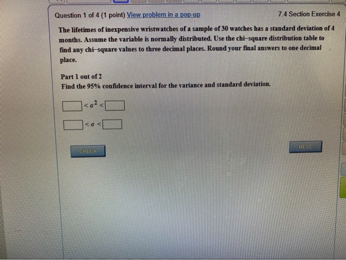Solved Question 1 of 4 (1 point) View problem in a pop-up | Chegg.com