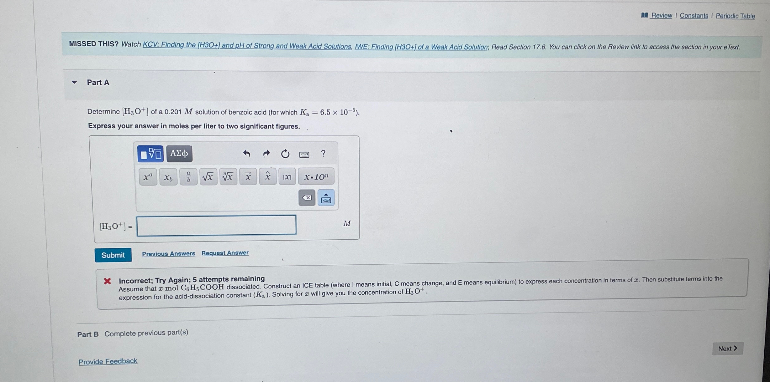 Solved Review I Constants I Periodic TablePart ADetermine | Chegg.com
