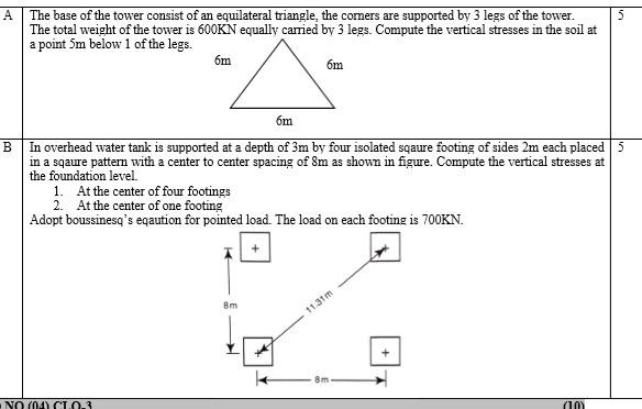 Solved A 5 The base of the tower consist of an equilateral | Chegg.com