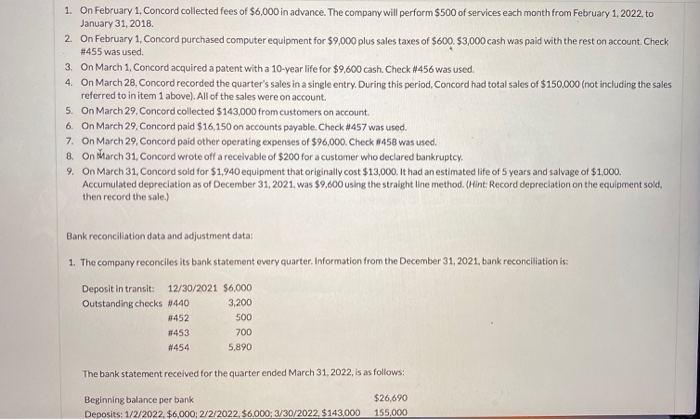 Solved prepare an income statement for the quarter ended in | Chegg.com