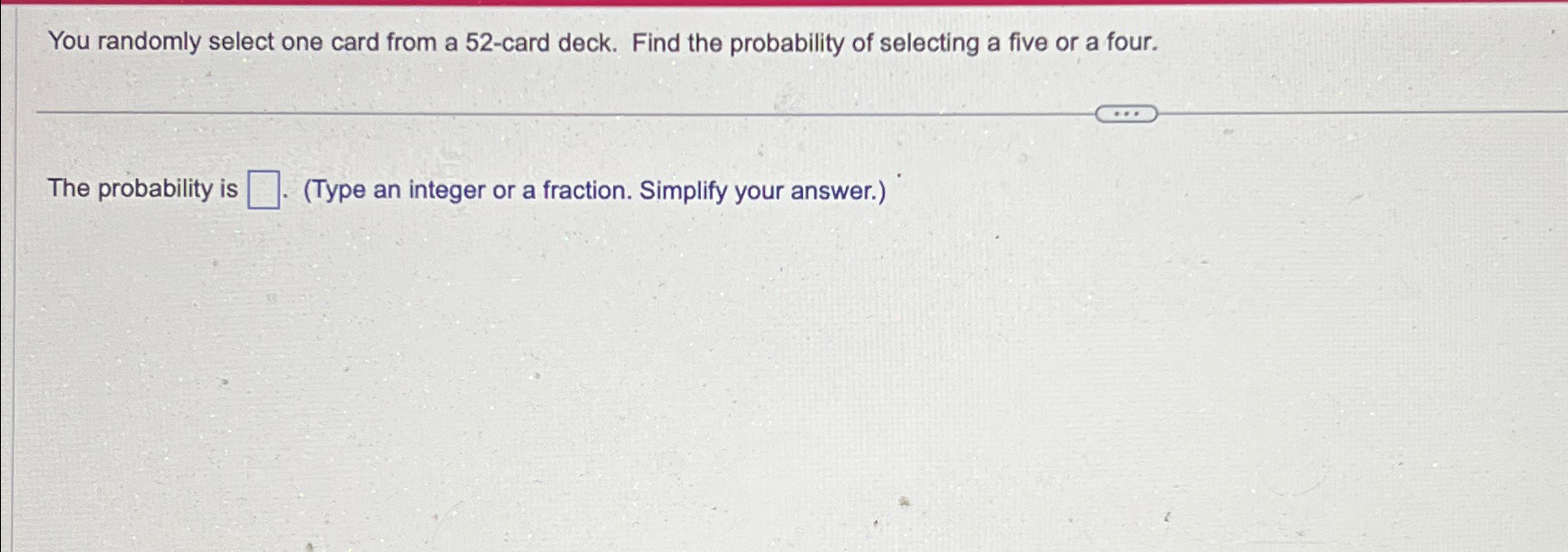 Solved You randomly select one card from a 52-card deck. | Chegg.com