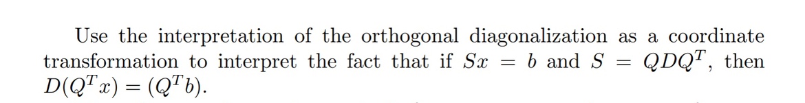Solved Use the interpretation of the orthogonal | Chegg.com