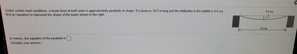 Solved Under certain load conditions, a beam fixed at both | Chegg.com