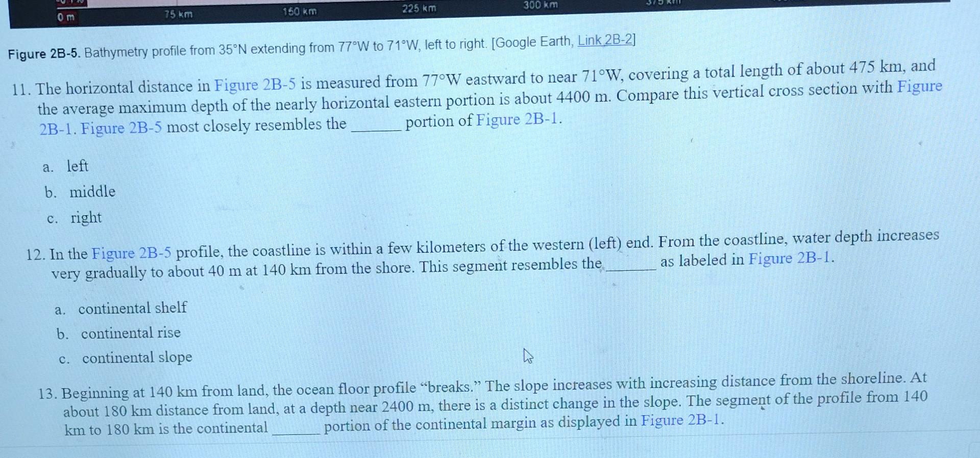 Solved 11. The horizontal distance in Figure 2B-5 is | Chegg.com