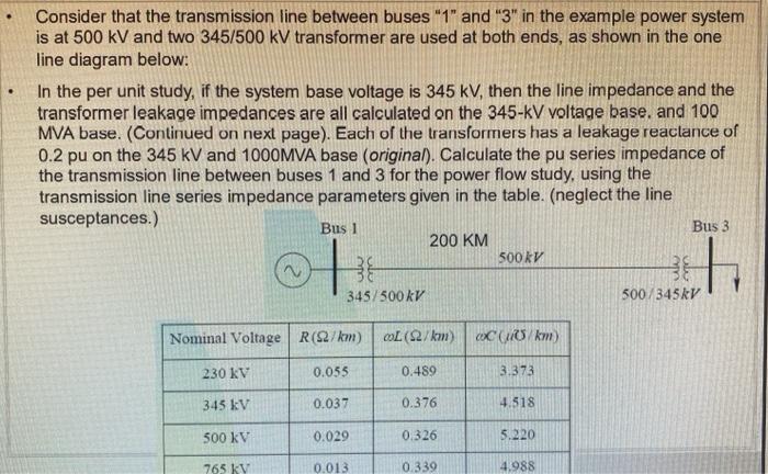 Solved Consider that the transmission line between buses "1" | Chegg.com
