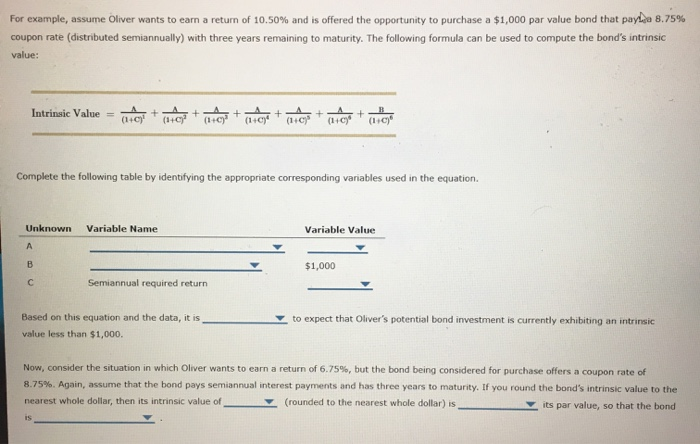 Solved For example, assume Oliver wants to earn a return of | Chegg.com Solved For example, assume Oliver wants to earn a return of | Chegg.com