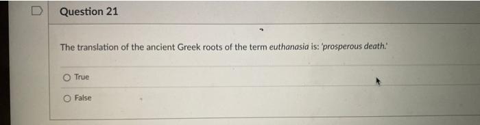 The translation of the ancient Greek roots of the | Chegg.com