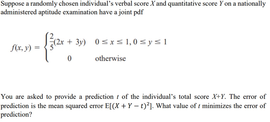Solved You are asked to provide a prediction t ﻿of the | Chegg.com
