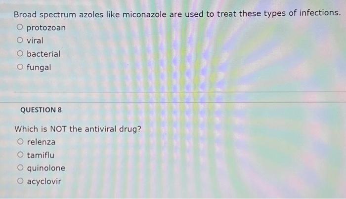 Solved Broad spectrum azoles like miconazole are used to | Chegg.com