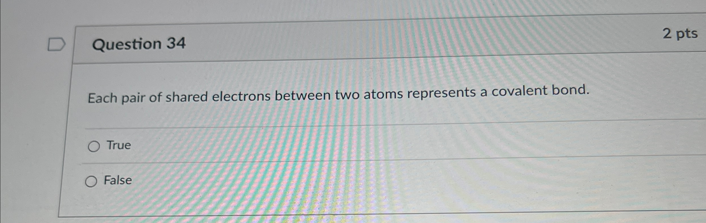 Solved Question 342 ﻿ptsEach pair of shared electrons | Chegg.com