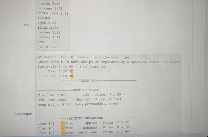 Solved Use the code provided in the class ReceiptMaker and | Chegg.com