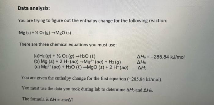 Solved Data Tables:Data analysis: You are trying to figure | Chegg.com