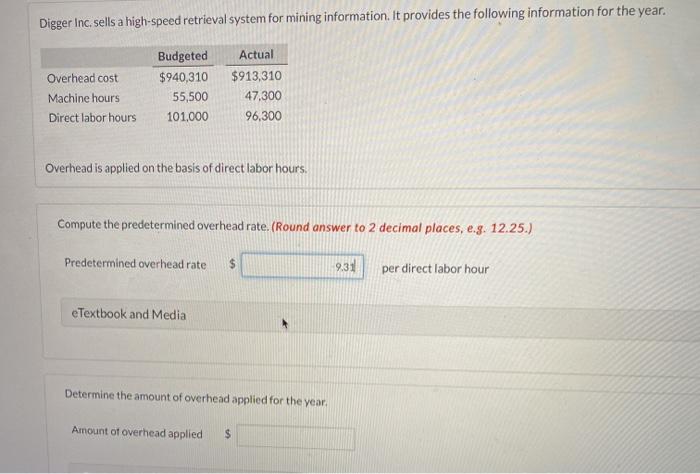 Solved Digger Inc. sells a high-speed retrieval system for | Chegg.com