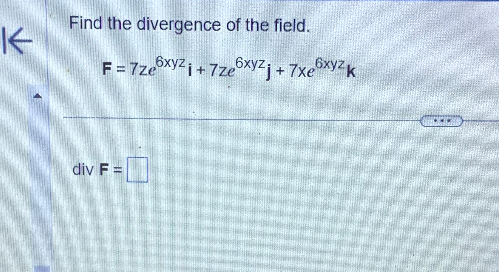 Solved Find the divergence of the | Chegg.com