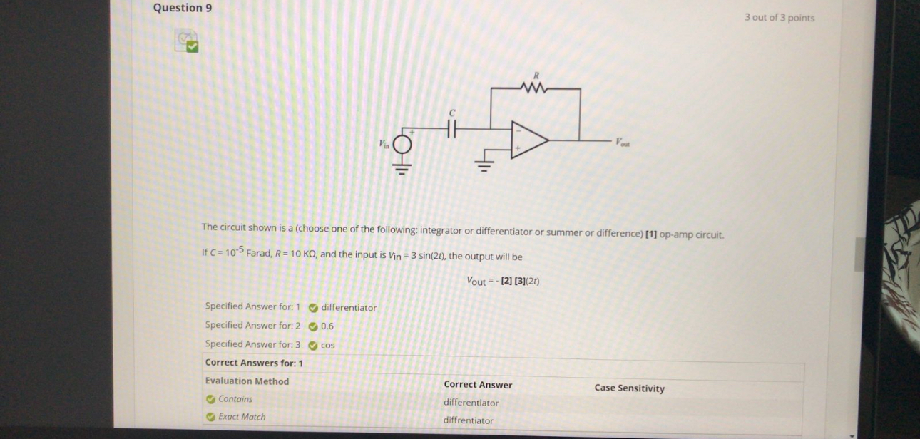 Solved Question 93 ﻿out of 3 ﻿pointsThe circuit shown is a | Chegg.com