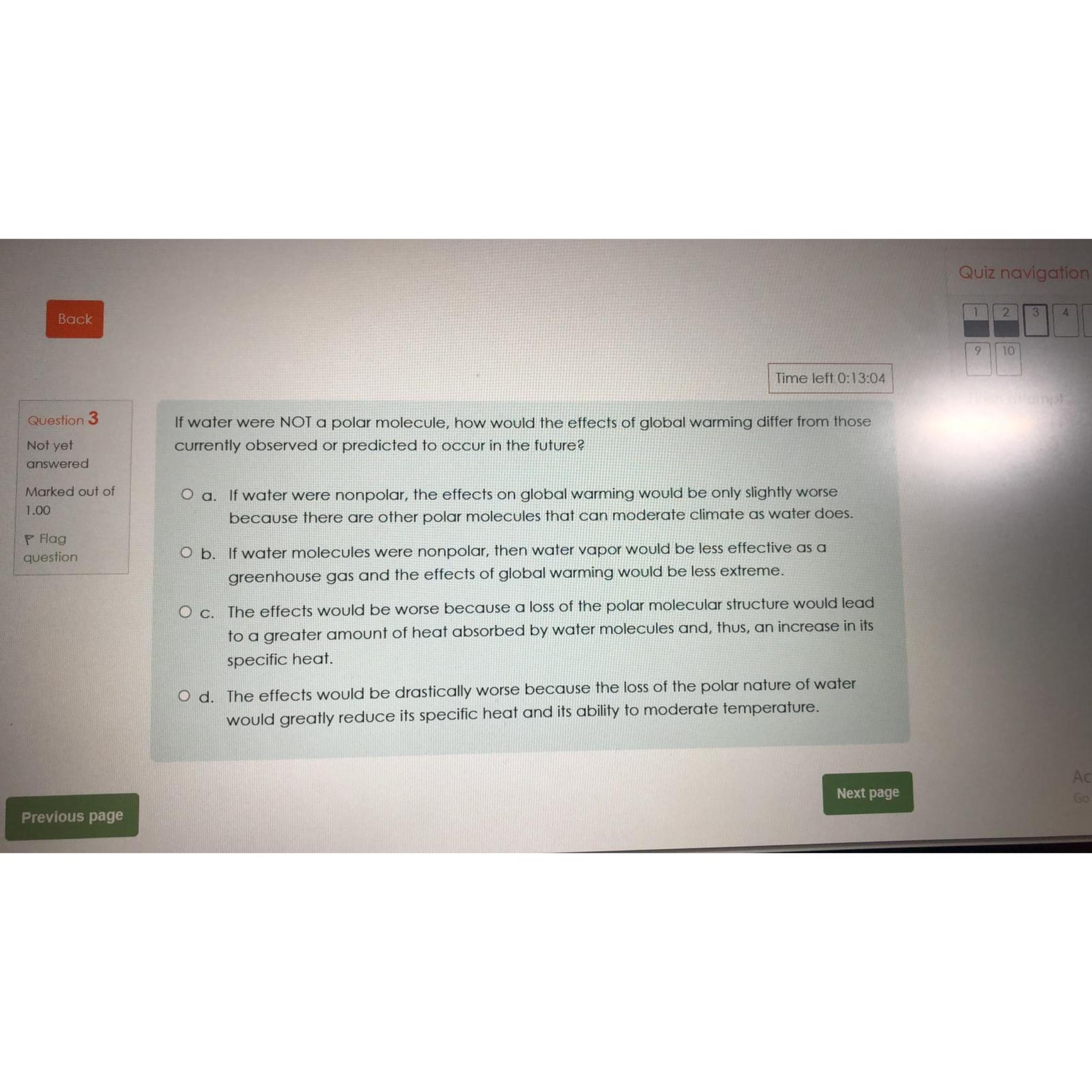 Solved BackTime left 0:13:04Question 3Not yet answeredMarked | Chegg.com Solved BackTime left 0:13:04Question 3Not yet answeredMarked | Chegg.com