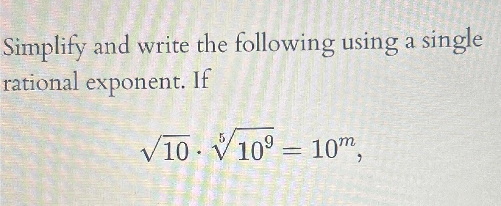 Solved Simplify and write the following using a single | Chegg.com