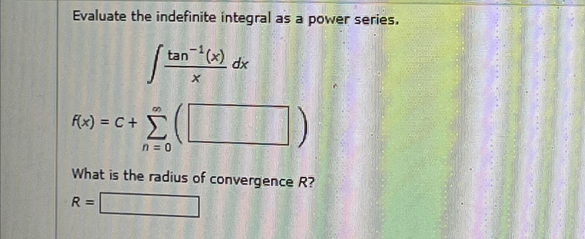 Solved Evaluate the indefinite integral as a power | Chegg.com