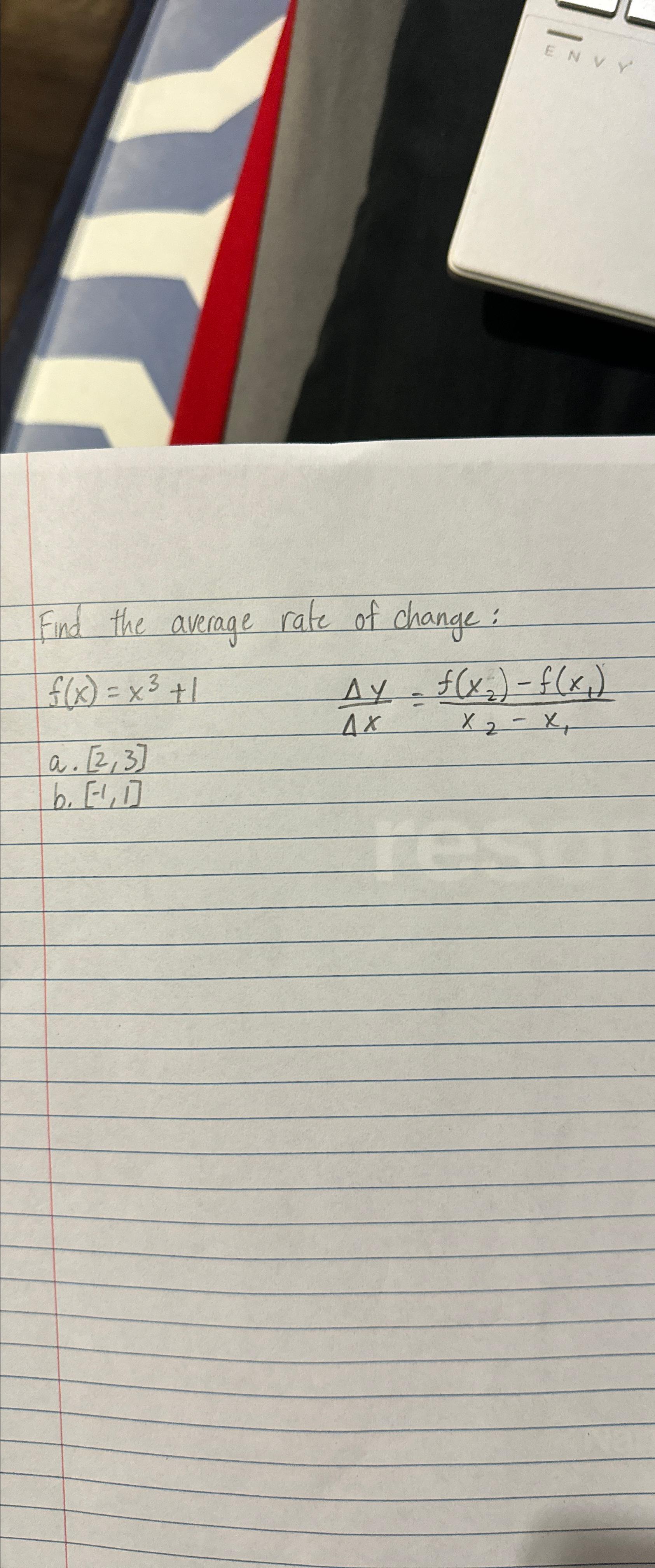 Solved Find the average rate of | Chegg.com