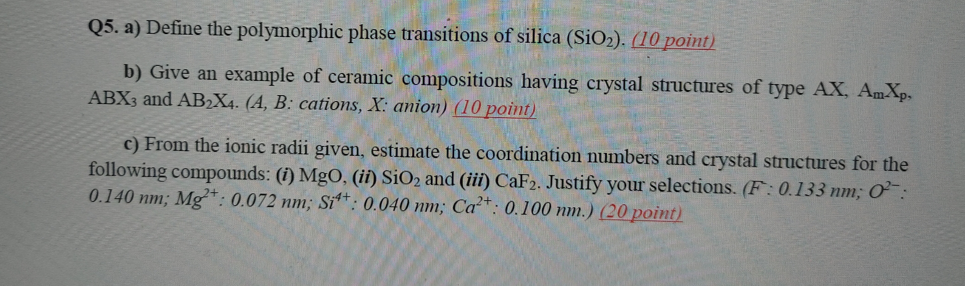 Solved Q5. a) Define the polymorphic phase transitions of | Chegg.com Solved Q5. a) Define the polymorphic phase transitions of | Chegg.com